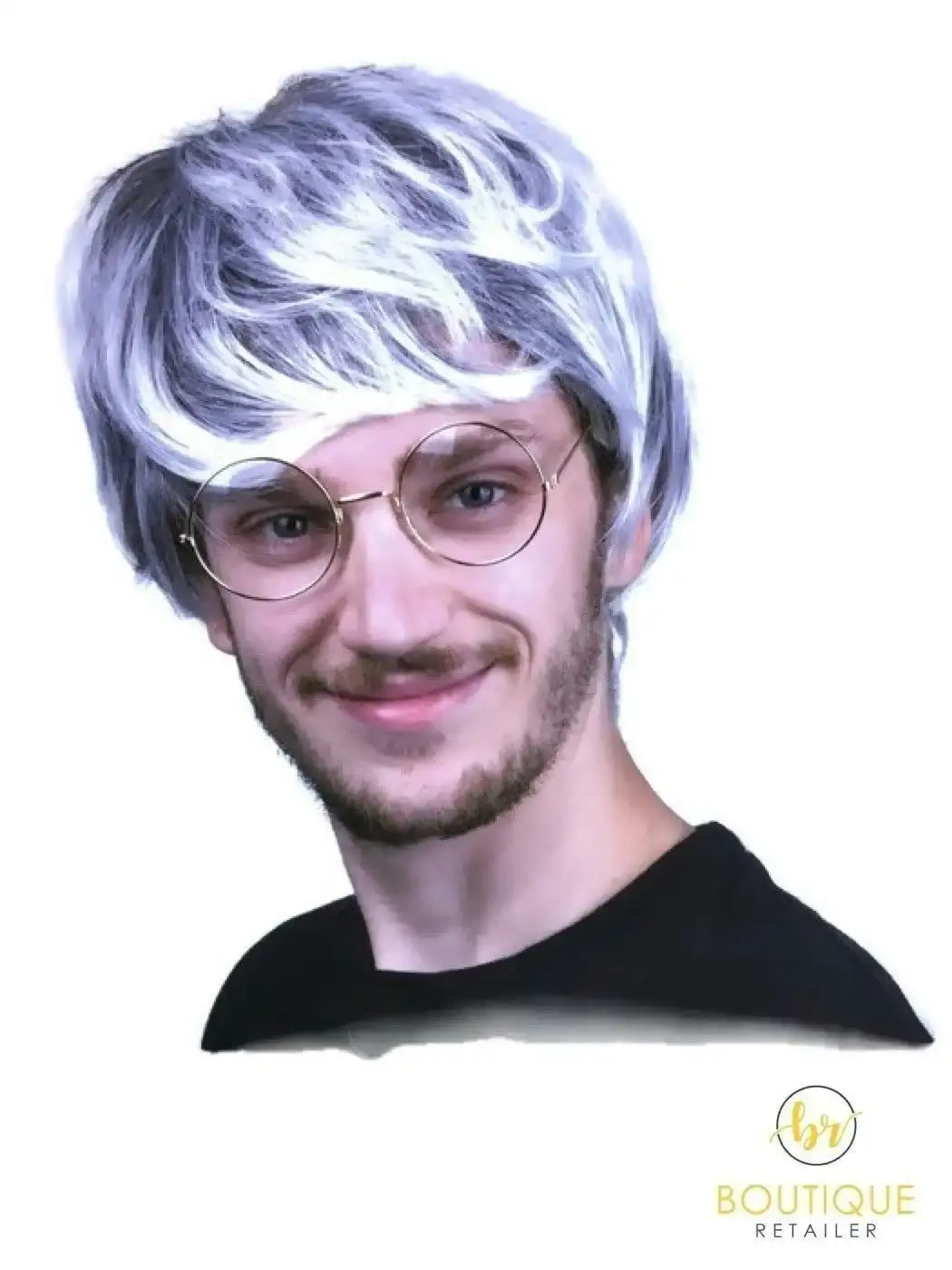 MENS WIG 80s Fancy Dress Mens Party Costume Rock Bogan Accessory Punk ...