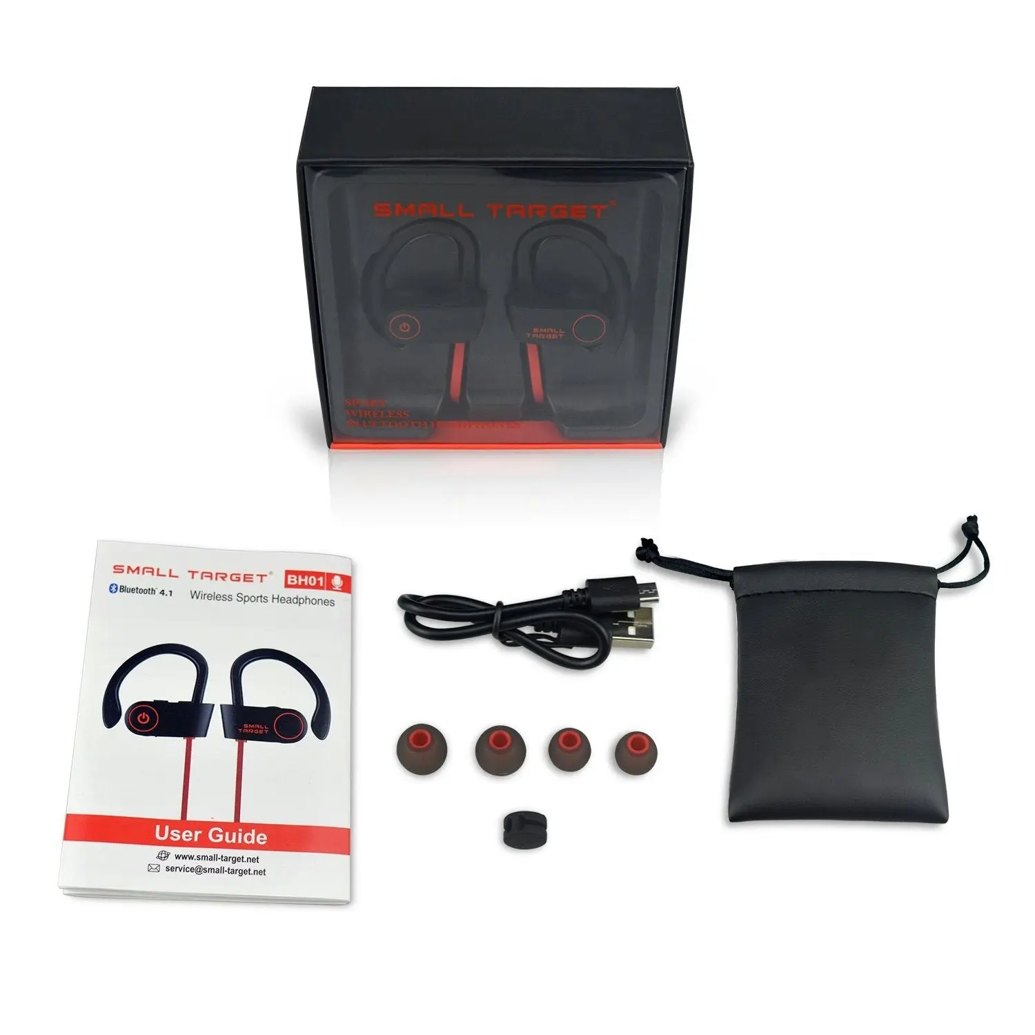 Small Target Bluetooth Headphones Best Wireless Sport Earphones w Mic IPX7 Waterproof Stable Fit in Ear Earbuds Noise Isolating Stereo Headset 9 Hour The Gadget Collective Lasoo