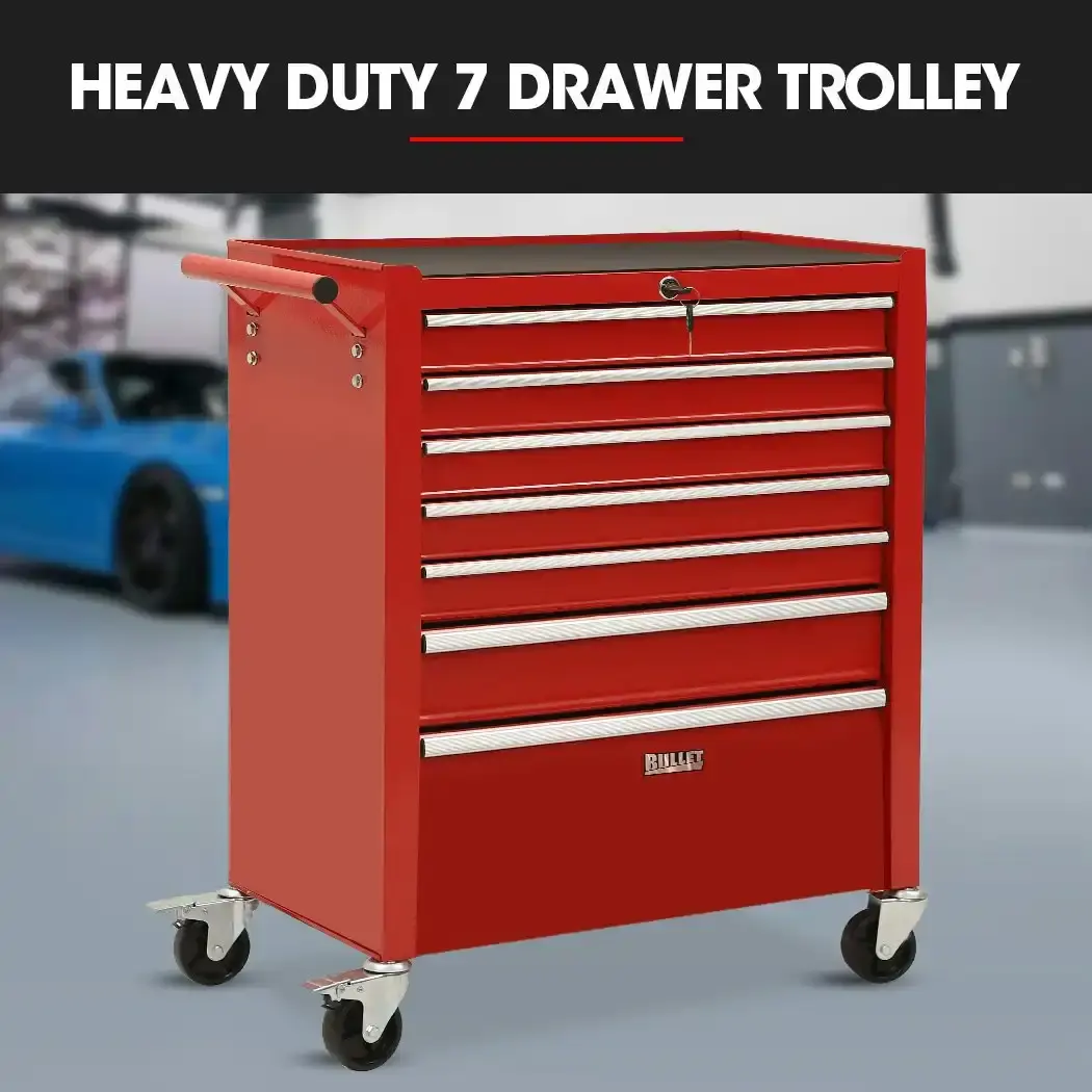 BULLET 7 Drawer Tool Box Cabinet Trolley Storage, Toolbox Garage ...