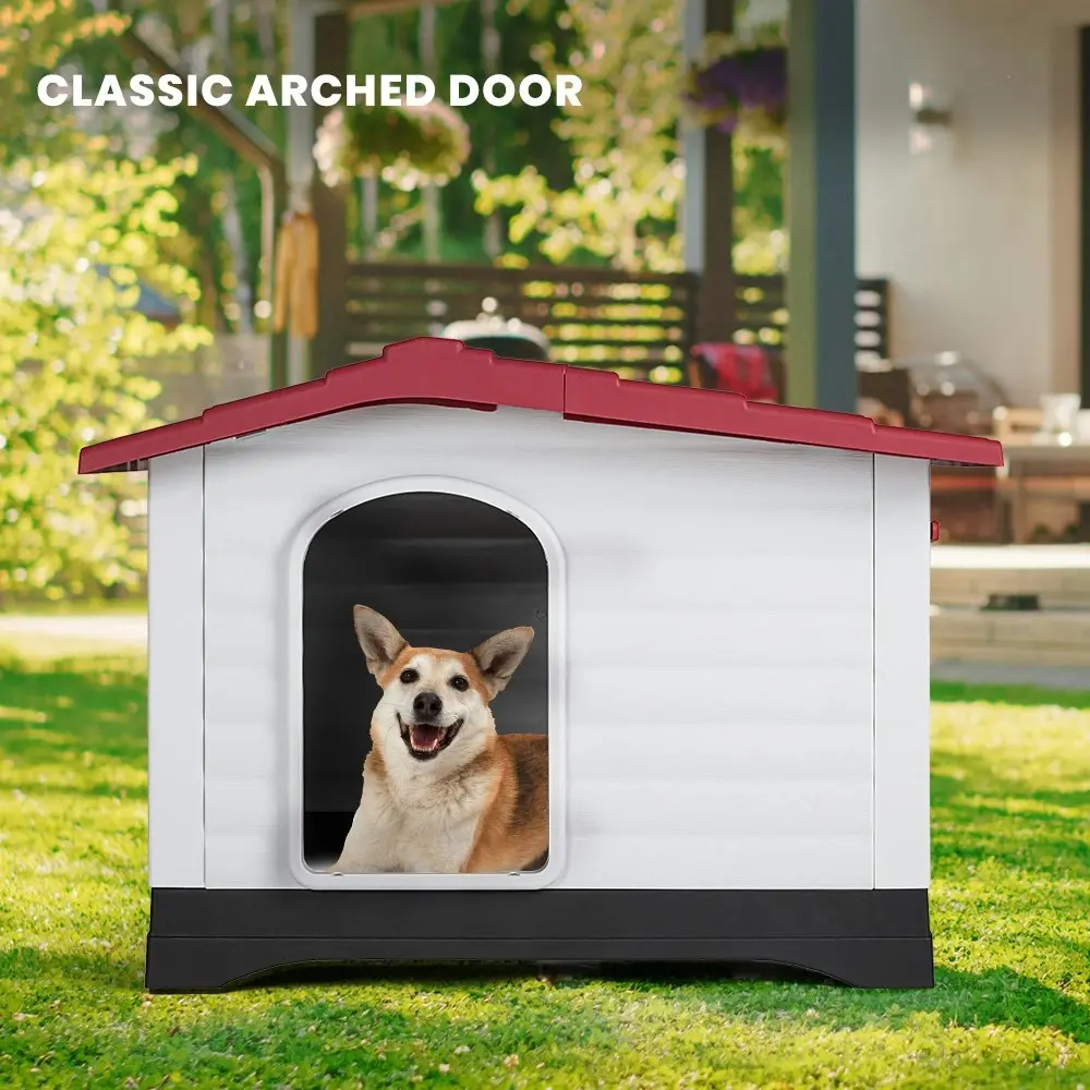 Taily Plastic Dog Kennel Outdoor Indoor Weatherproof Pet Puppy Dog ...