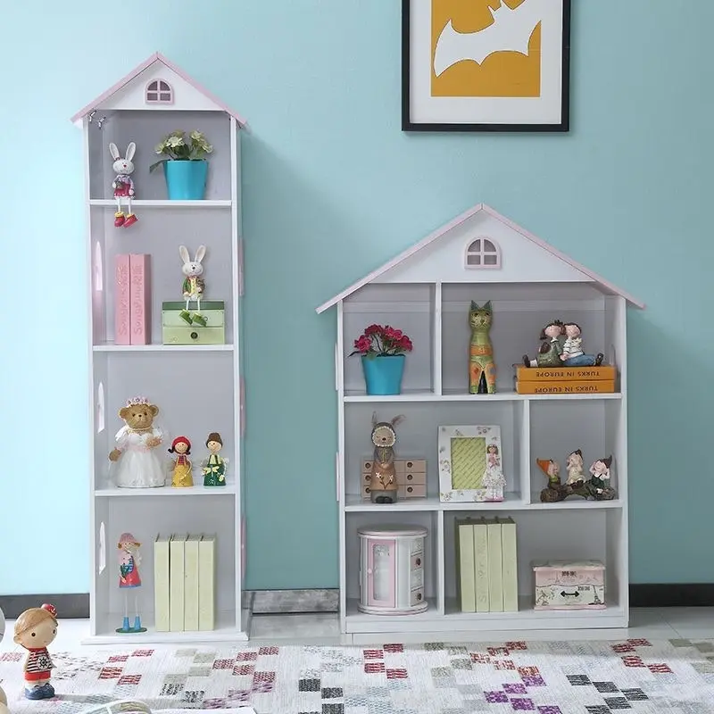 White dollhouse bookcase store