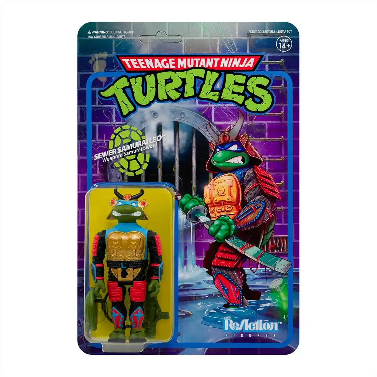 Teenage Mutant Ninja Turtles ReAction Figures Wave 3Samurai Leonardo ...