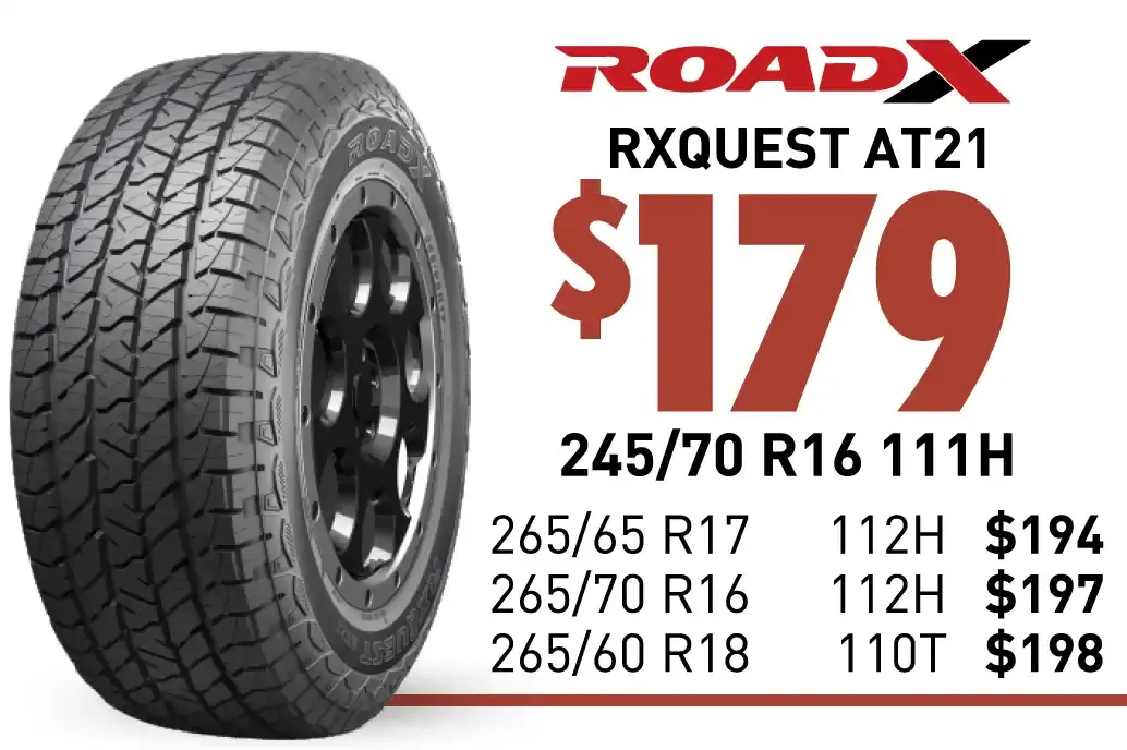 TYRE - ROADX RXQUEST AT21 265/70 R16 112H | Bob Jane T-Marts | Lasoo