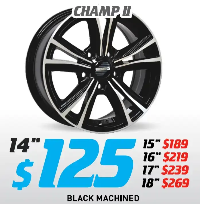 16 WHEEL - AUSCAR CHAMP II 16X7 5/114.3 P40 | Bob Jane T-Marts | Lasoo