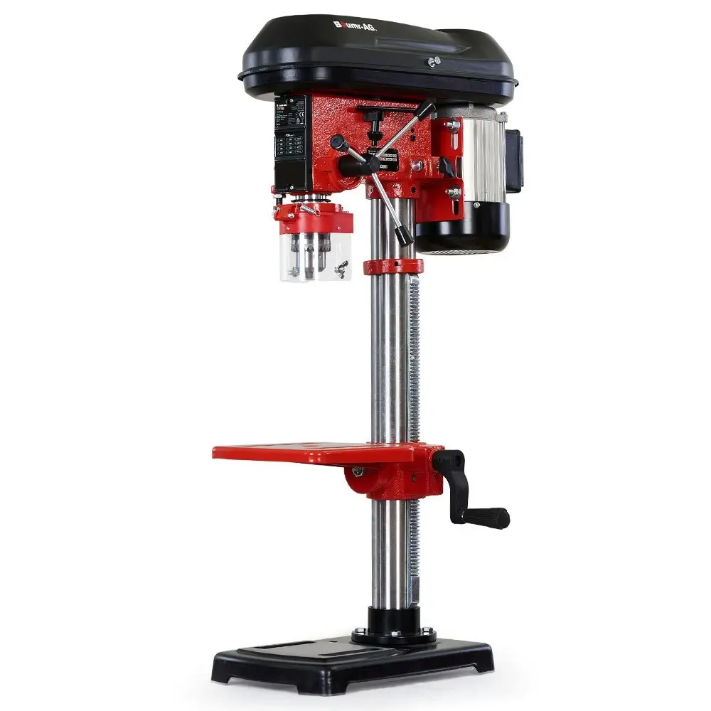 Baumr-AG DP15 600W 10 Inch Pedestal Bench Drill Press, 12 Speeds, 16mm ...