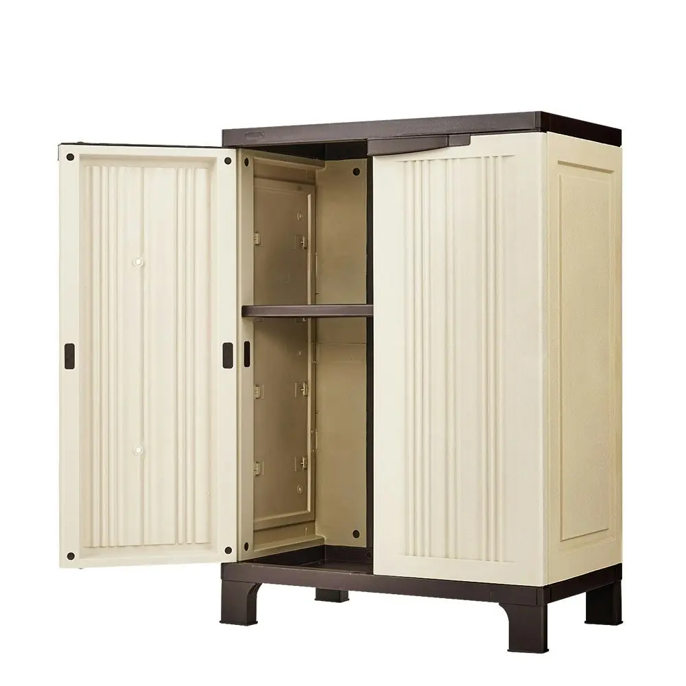 Groverdi Outdoor Storage Cabinet Box Adjustable Patio Sheds Lockable ...