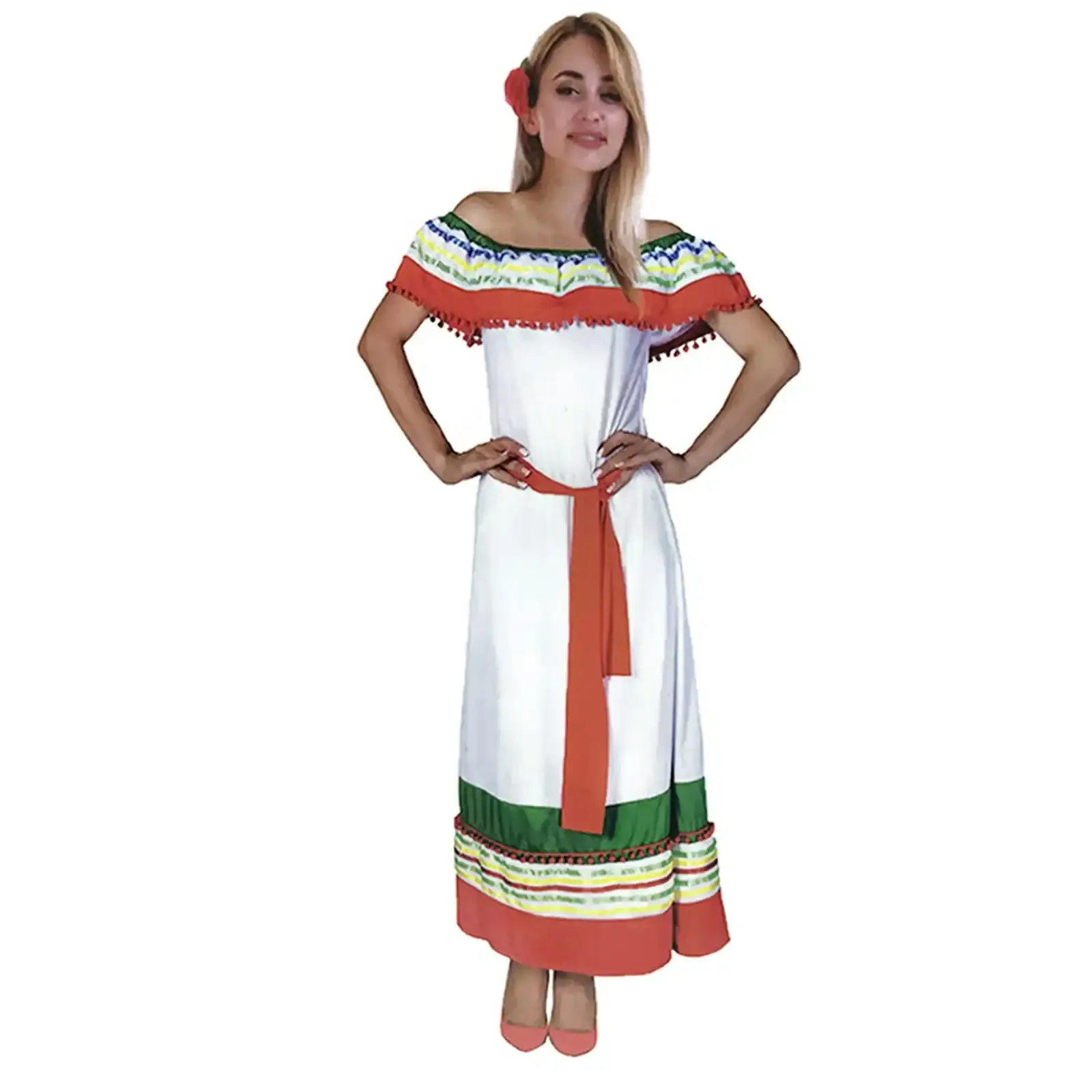 Womens Ladies MEXICAN COSTUME DRESS Spanish Fiesta Fancy Party | BR ...