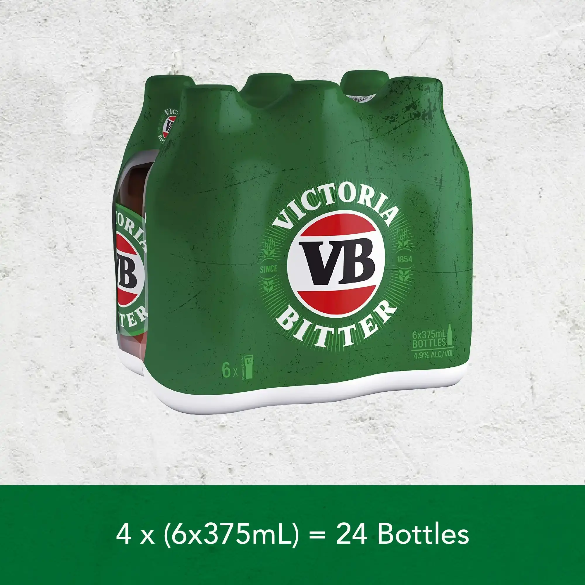 Victoria Bitter Beer Case 24 x 375mL Bottles | Carlton & United ...