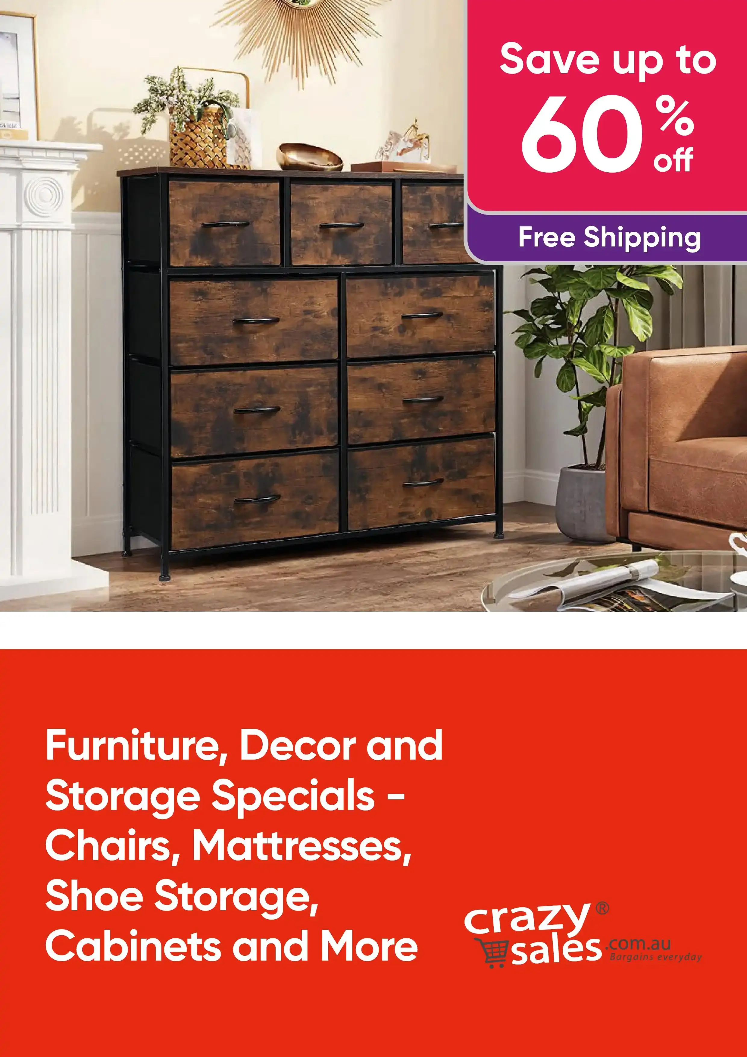 Shop Furniture, Decor and Storage Specials - Save Up to 60% Off Chair ...