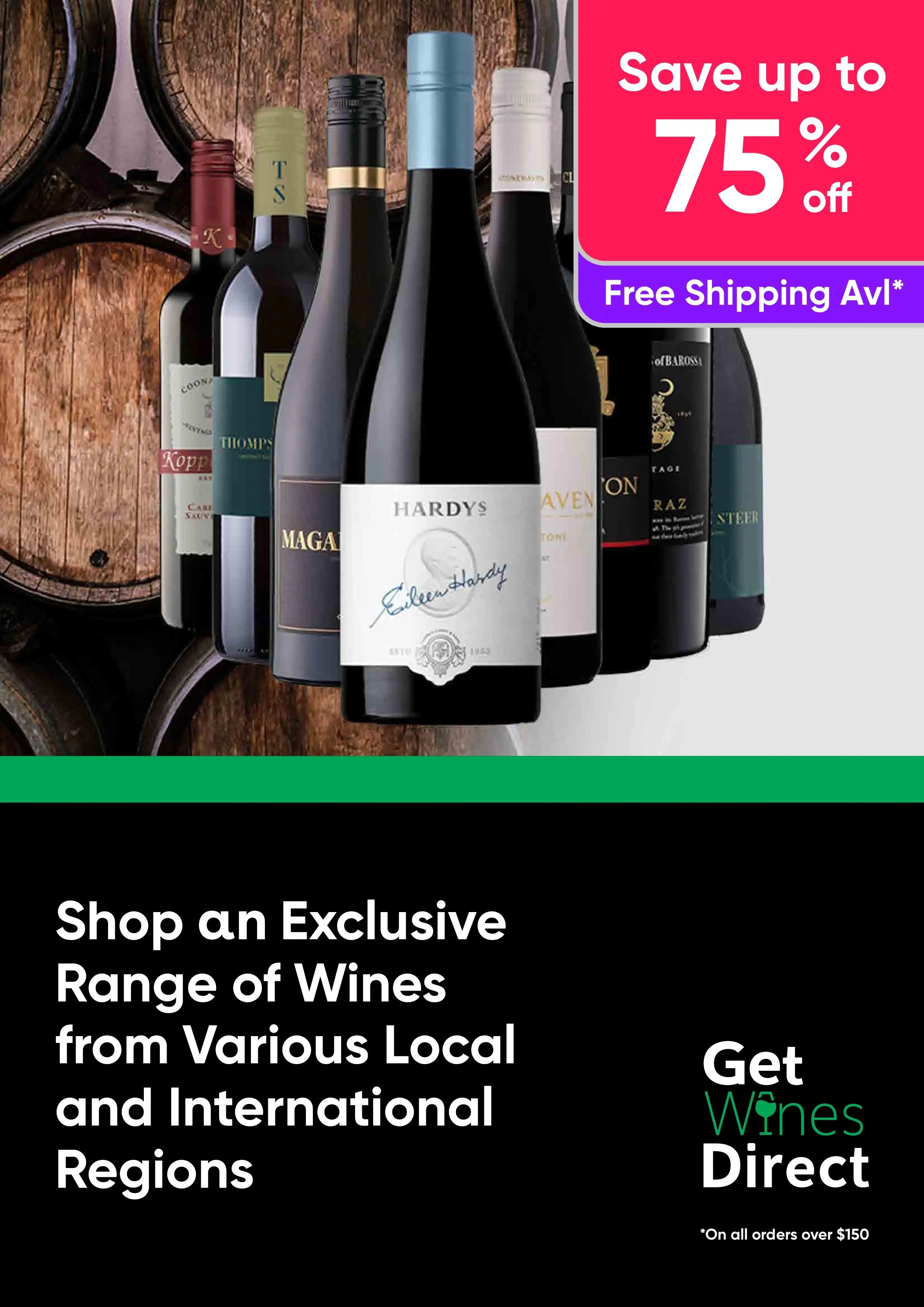 Save Up To 75% off An Exclusive Range of Wines from Various Local and ...