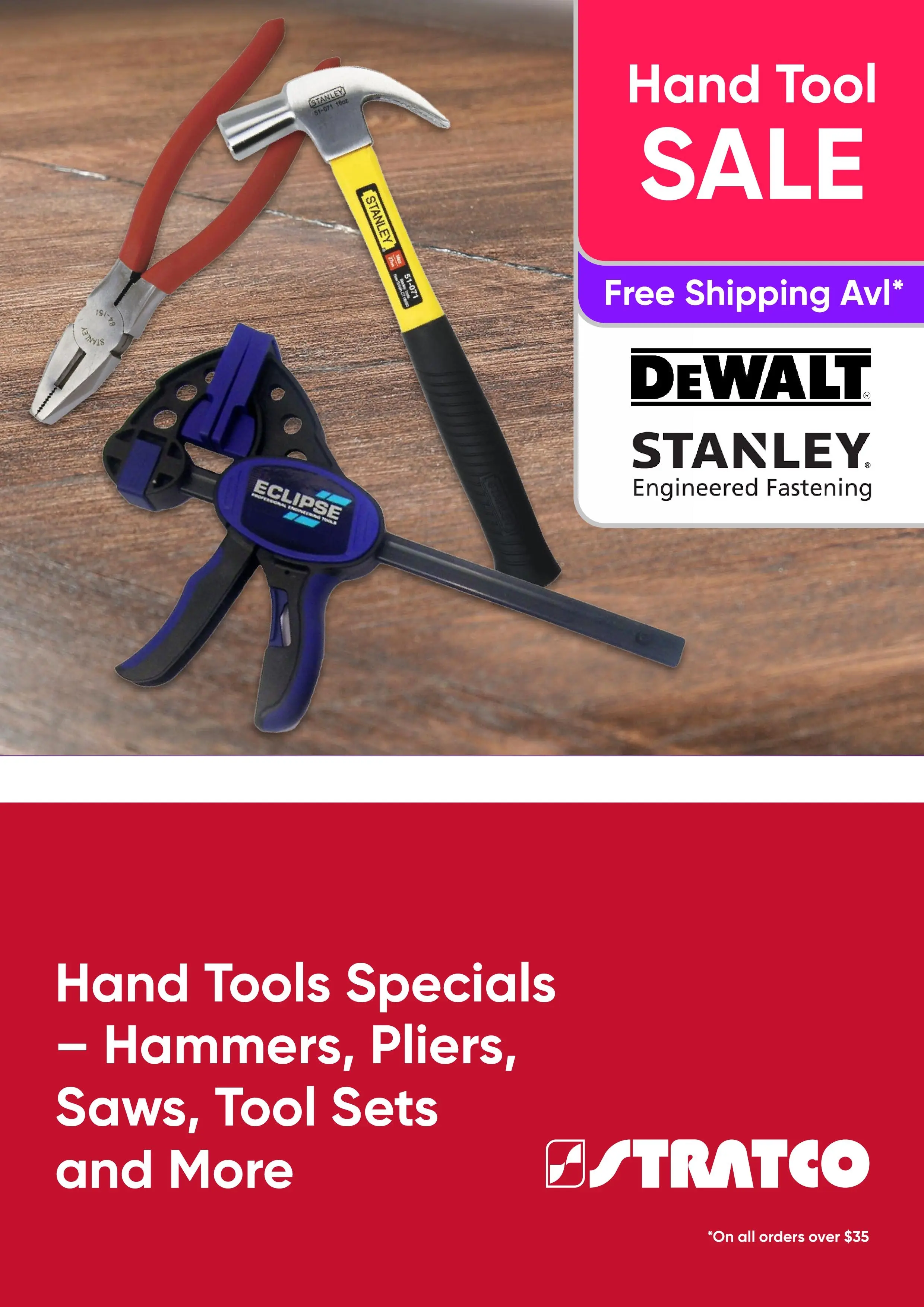 Hand Tools Specials - Hammers, Pliers, Saws, Tool Sets and More - NSW ...